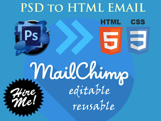 Convert psd to responsive html email template by Omkarsan | Fiverr