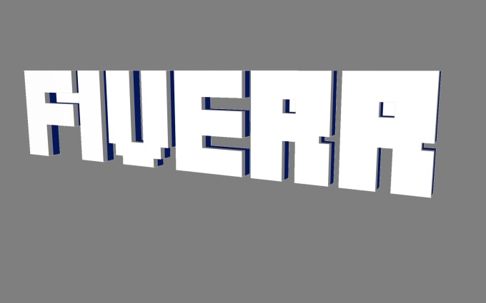 Make you an 3d rendered minecraft logo by Leddesigns | Fiverr