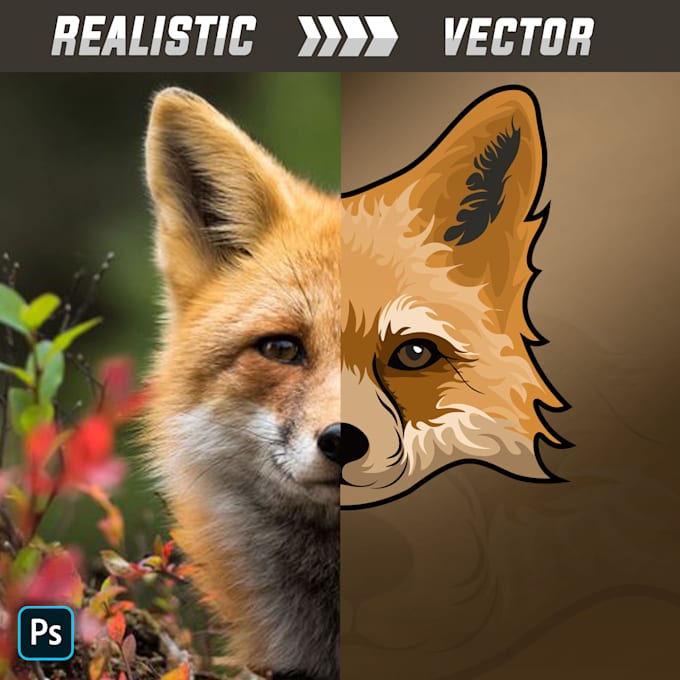 Create an awesome fox vector art for you by Sineystark | Fiverr