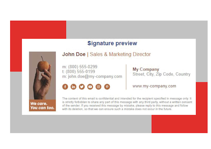 Create html email signature by Coskunber | Fiverr