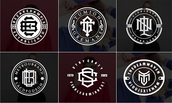 Do initial letters monogram and urban streetwear clothing brand logo by ...