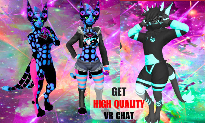Custom Vrchat Avatar 2d Vtuber Model Furry Chibi Vrc Avatar Vroid Nsfw Anime By Expertallex Fiverr