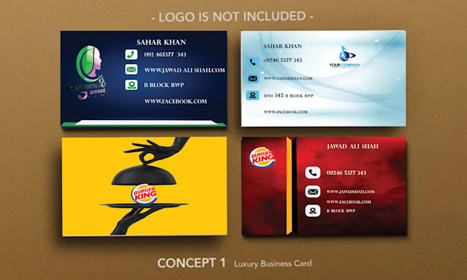 Design modern digital and physical business card by Seriikhan | Fiverr
