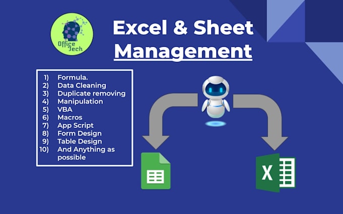 Professionally manage your excel and google sheet by Excelsticker | Fiverr