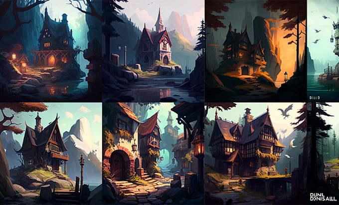 Make charakter and location art for your dnd fast by Sequestian | Fiverr