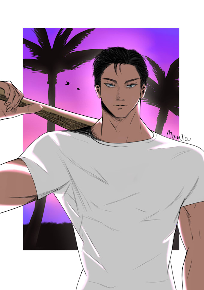 Drawing anime, original character, fanart for you by Meowjiew | Fiverr