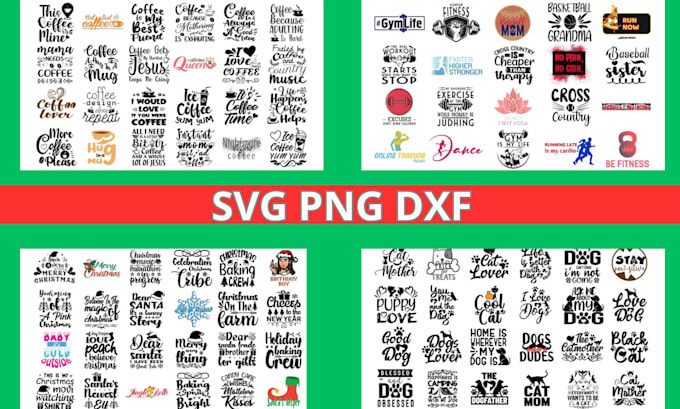 50k svg cutting file design bundle for etsy by Agatayamani | Fiverr