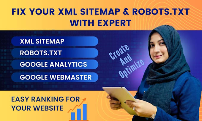Create xml sitemap, robots txt, google search console for website seo by Jannati24 | Fiverr