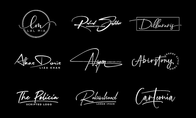 Do elegant and unique signature logo design by Bulbul_creative | Fiverr
