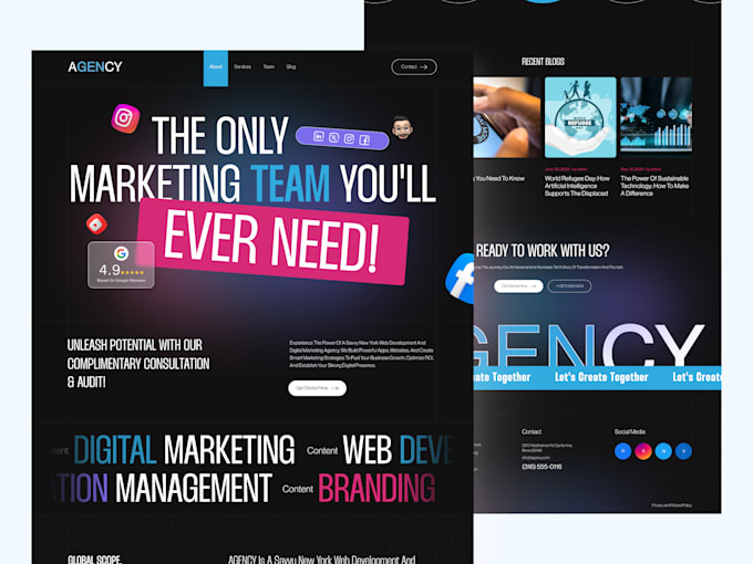 Create fresh web design revamp and redesign your website by Rawatasr ...