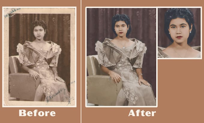 Colorize and restore your old photos by Arilalejandro | Fiverr