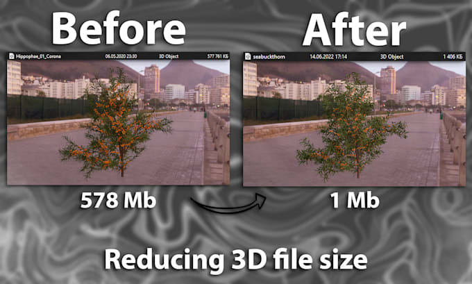 Reduce the size of the 3d model by Danilyaickiy | Fiverr