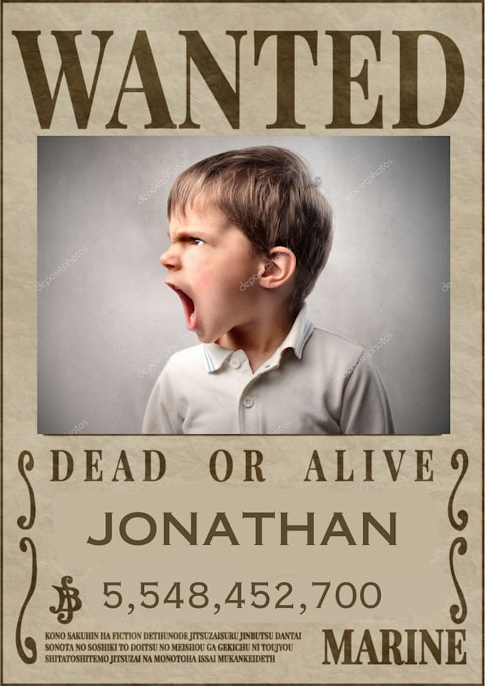 Edit any photo into a wanted poster by Milan_ja | Fiverr