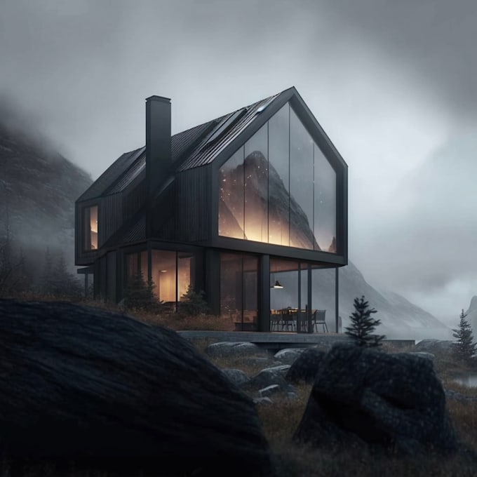 Create realistic architectural concepts with midjourney by Mashdu | Fiverr