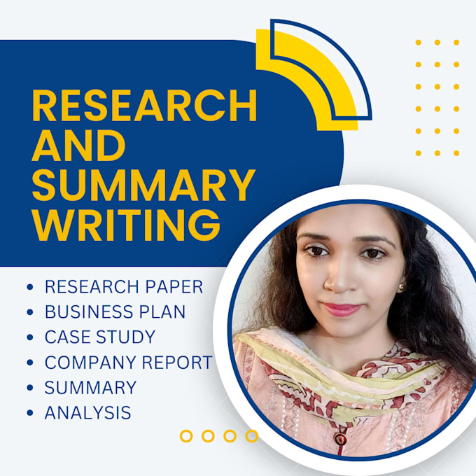 Do research work, case study analysis, company analysis, and reports by ...