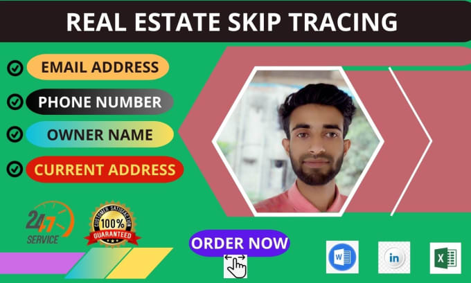 Be your best skip tracer for real estate skip tracing job by ...