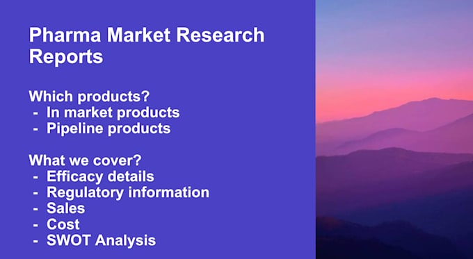 Prepare a competitive intelligence reports for pharma by Ipharmacenter ...