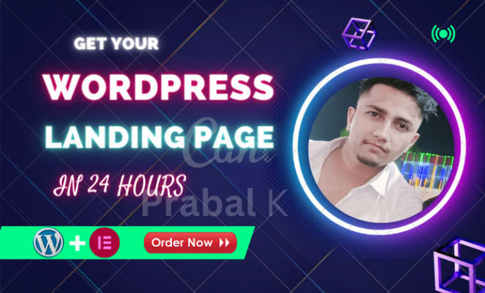 Create responsive wordpress landing page design, elementor pro landing page by Prabal_62 | Fiverr