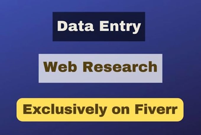 Do data entry, data management and data collection by Refat_01 | Fiverr