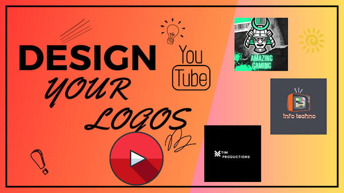 Make a epic unique and professional youtube logo by Atharvas_ | Fiverr