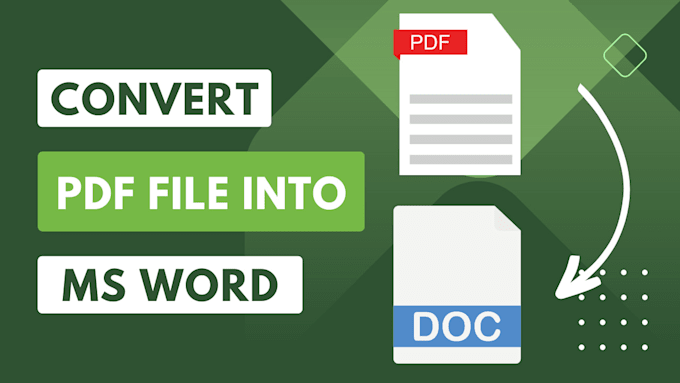 Convert pdf to ms word file by Ayubareeba | Fiverr