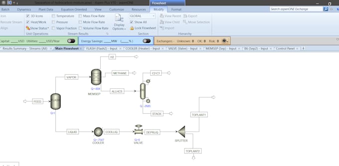 Do aspen plus and aspen hysys simulations for you by Usmanqu_ | Fiverr