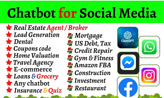 Create chatbot for social media using manychat chatbot by Emma_cristen ...