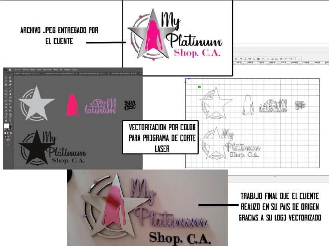 Vectorizacion para cortes en plotter o maquinas laser by Adrianmay106 ...