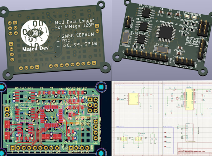 Do electronics pcb design and embedded software dev by Majeddv | Fiverr