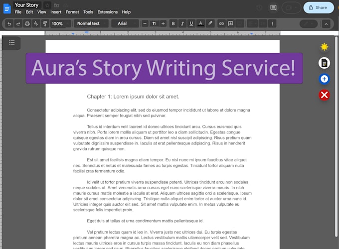 Write a short story for you by Auraisonline | Fiverr