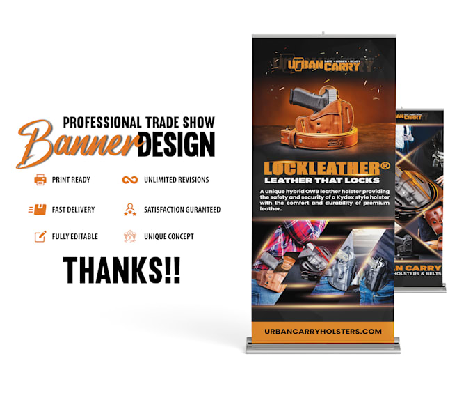 Design an engaging trade show banner for you by Ikoushiq | Fiverr