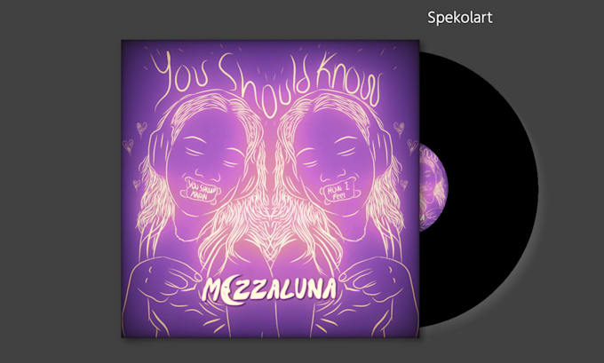 Design a line art album cover by Spekolart | Fiverr