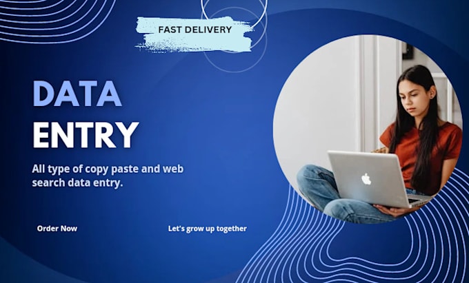 Do accurate retyping data entry for you by Aanamta11 | Fiverr