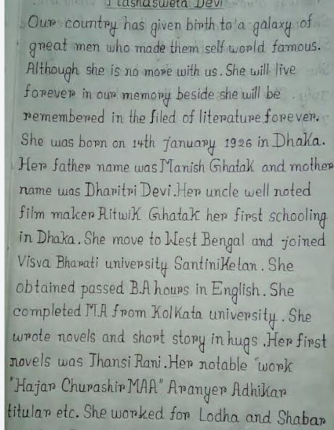 Write your assignment with my beautiful handwriting by Healthsafety034 ...