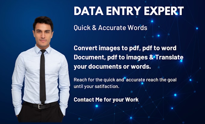 Fast and accurate data entry typing work in 24 hours by Abdullah135 | Fiverr
