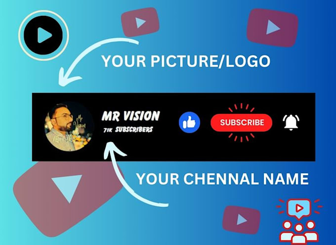 Create an animated youtube subscribe button by Kashikhan52 | Fiverr