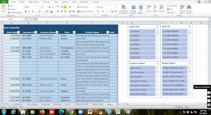 Create excel chart, graphs, pivot tables, dashboard by Anupam1503 | Fiverr