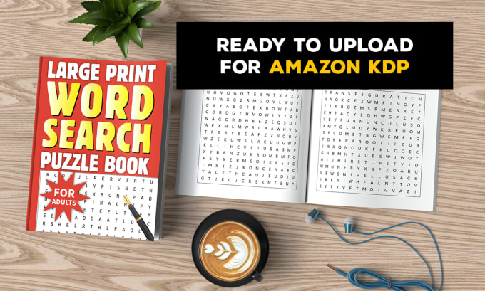 Create complete niche word search puzzle book for amazon kdp by Tupyr ...