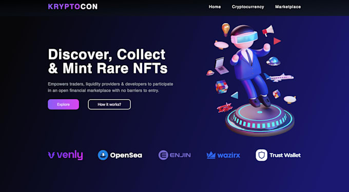 Create a custom website using react js or next js by Saipraveen164 | Fiverr