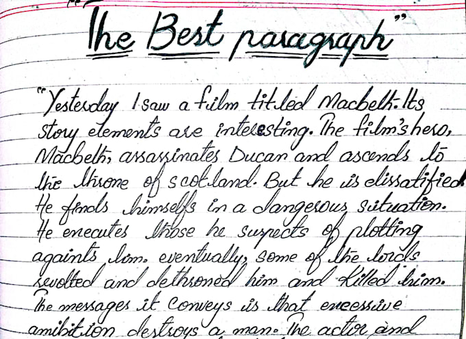 Handwrite notes and letter in beautiful handwriting by Aqsa_handwriter ...