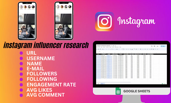 Do find out the best instagram influencer research by Joshim35451 | Fiverr