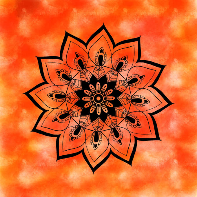Create an awesome digital mandala art for you by Ruchita1605 | Fiverr