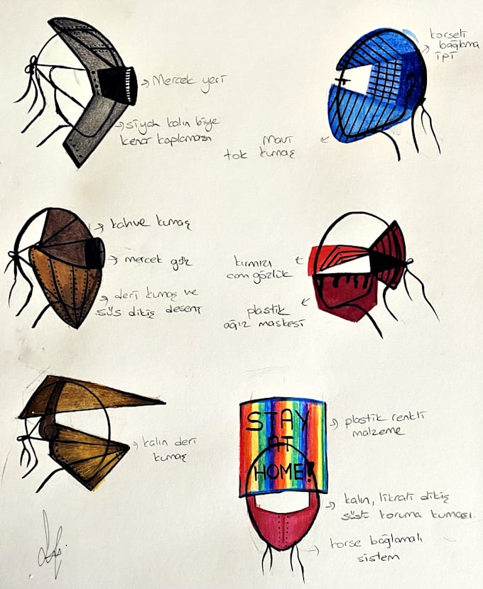 Create unique mask designs for you by Serenkaba | Fiverr