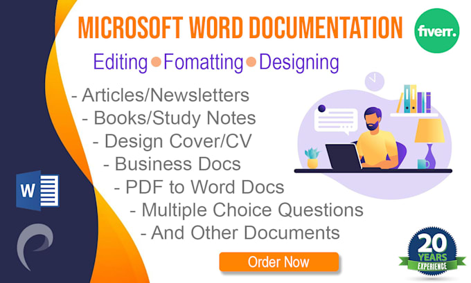 Create Design And Edit Professional Ms Word Documents By