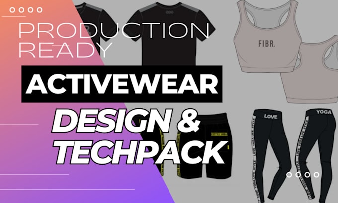 Create your activewear fitness tech pack by O100ebaylister | Fiverr