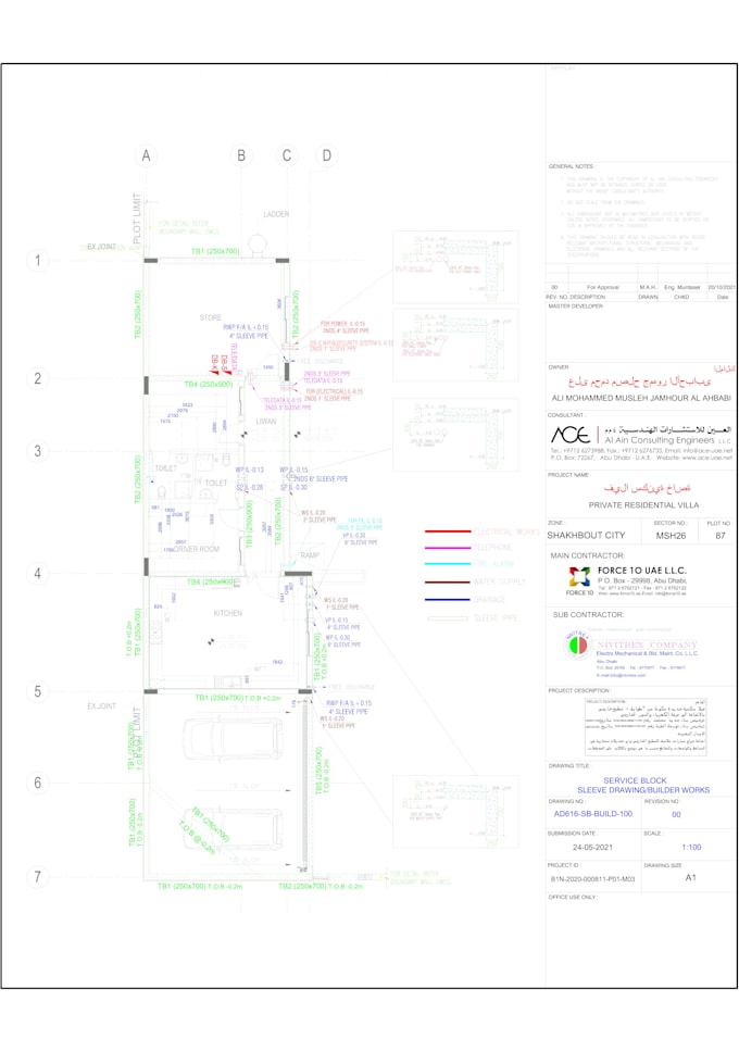 Make sleeve pipe leveling with design for mep service by Autocadakbar41 ...