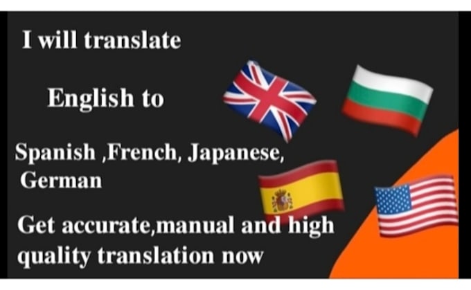 Translate from english to spanish, french, japanese, german by ...