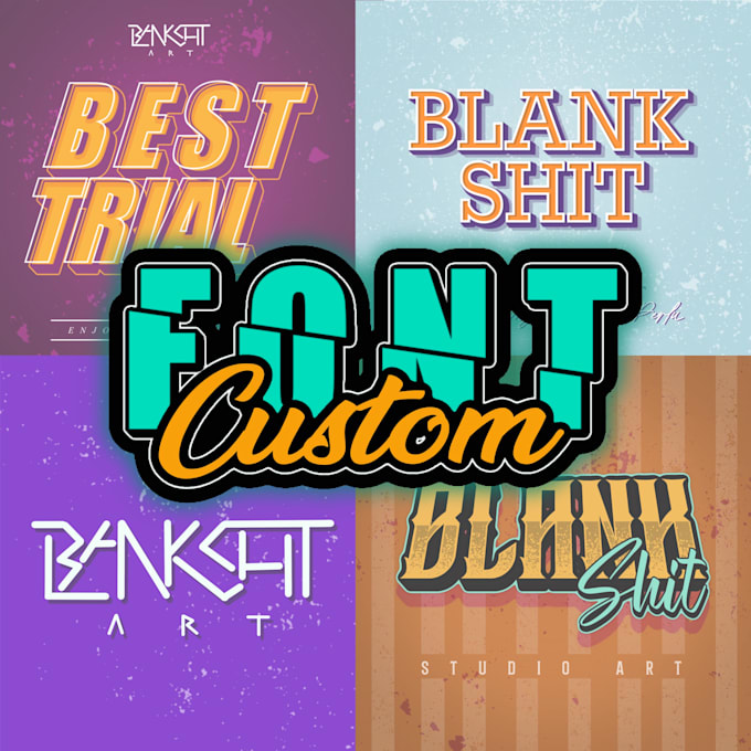 Design custom hand lettering, font custom by Grissham_art | Fiverr