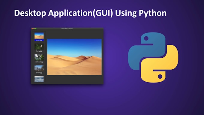 Create desktop app with python by Jaeedhamdi | Fiverr