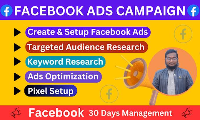 Create and manage facebook ads campaigns by Raihan_siddik22 | Fiverr